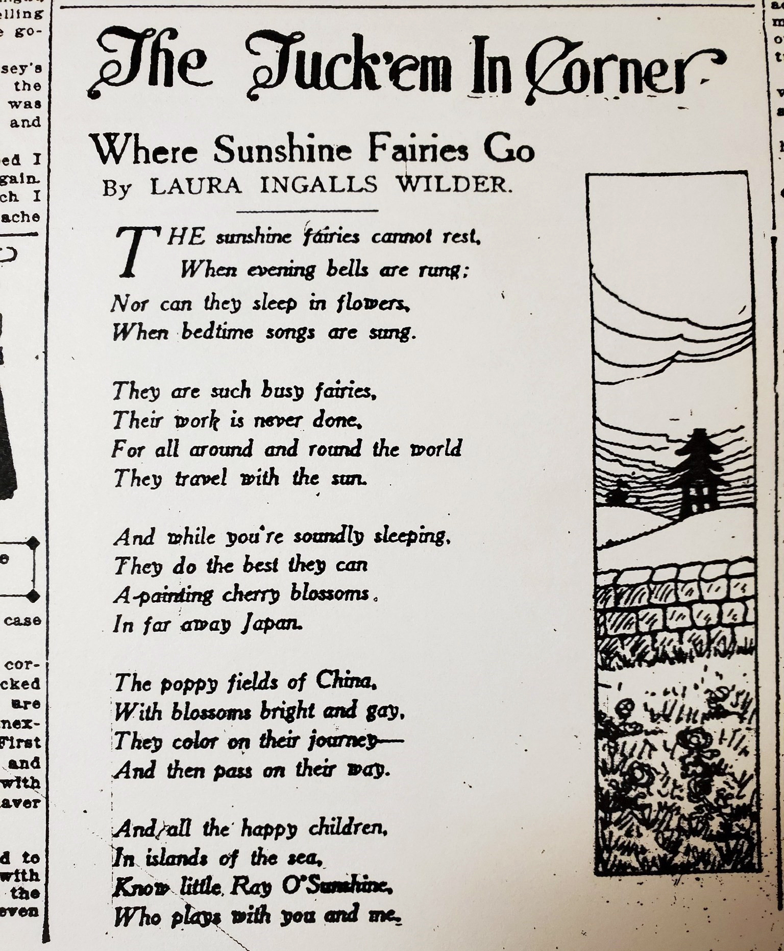 Laura Ingalls Wilder’s Fairies in Nature | The Pioneer Girl Project